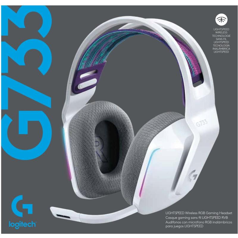 Logitech G733 Lightspeed Wireless RGB Gaming Headset White