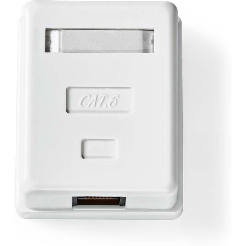 Nedis Network Wall Box Surface Mounted 1 Poort(EN) UTP CAT6 Straight Female