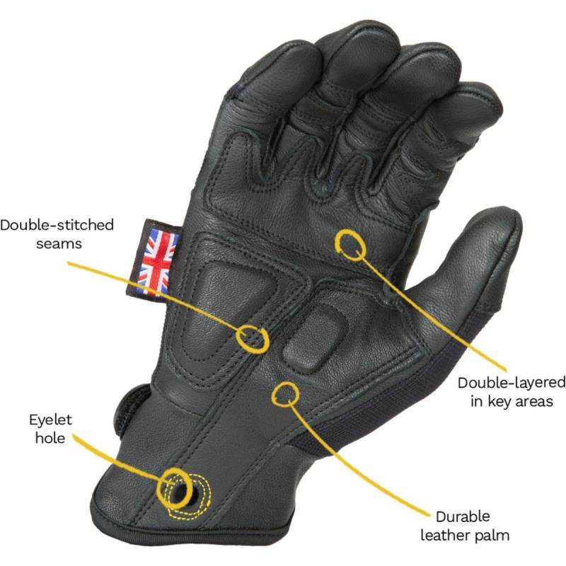 Dirty Rigger Leather Grip 3.0 Glove – Full Fingered XL